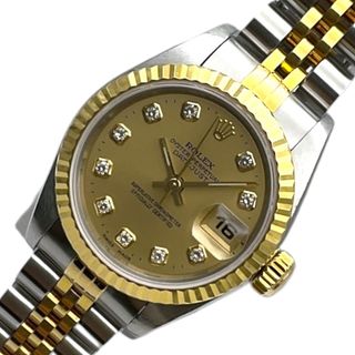 ROLEX - ROLEX デイトジャスト19174ダイヤ ピンクシェルSS WG ROLEX - ROLEX デイトジャスト19174ダイヤ ピンクシェルSS WG