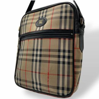 BURBERRY - BURBERRY レザー ブラウン ノバチェック ショルダー BURBERRY - BURBERRY レザー ブラウン ノバチェック ショルダー