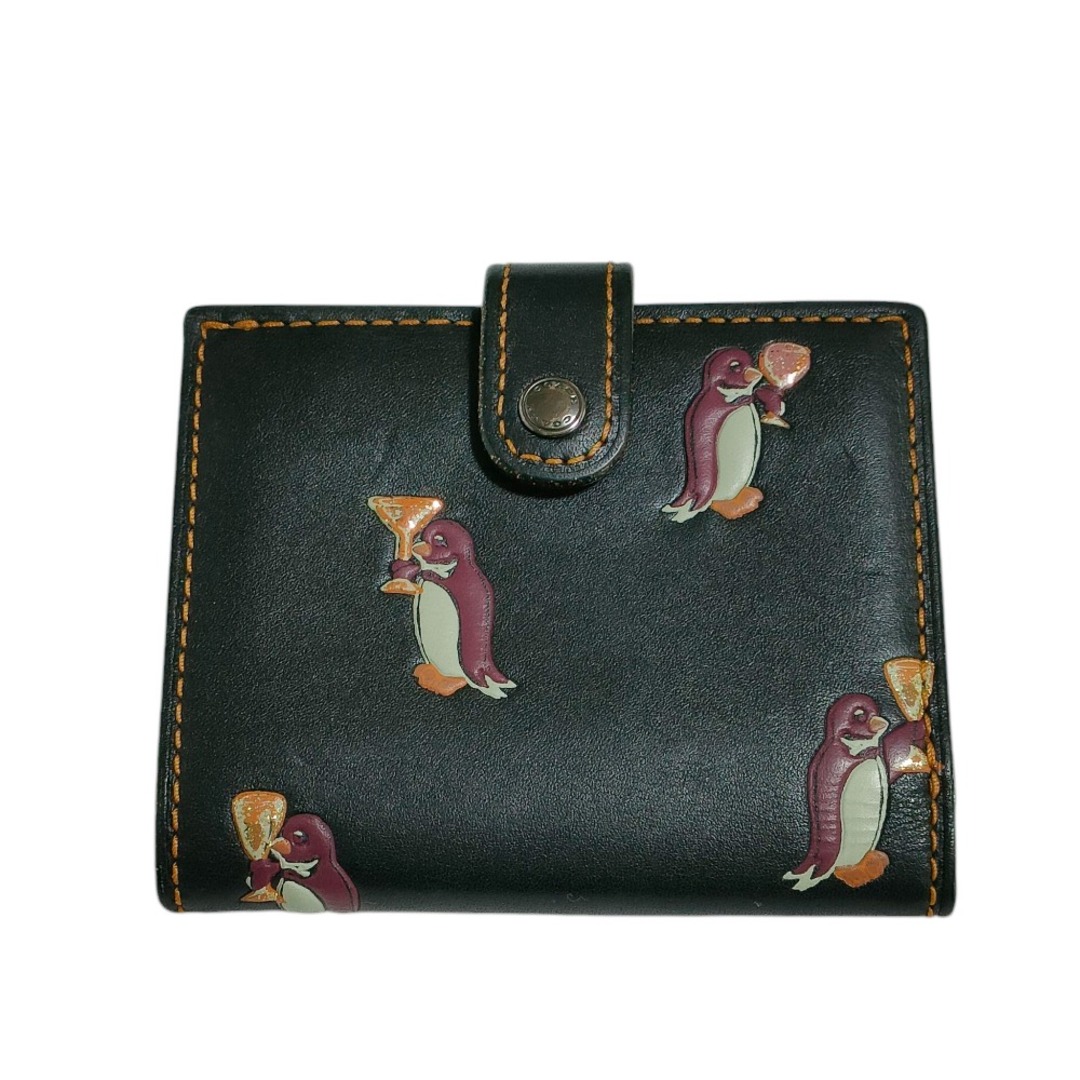COACH - 美品 COACH コーチ グラブタンレザー ペンギン ロゴ型 COACH - 美品 COACH コーチ グラブタンレザー ペンギン ロゴ型
