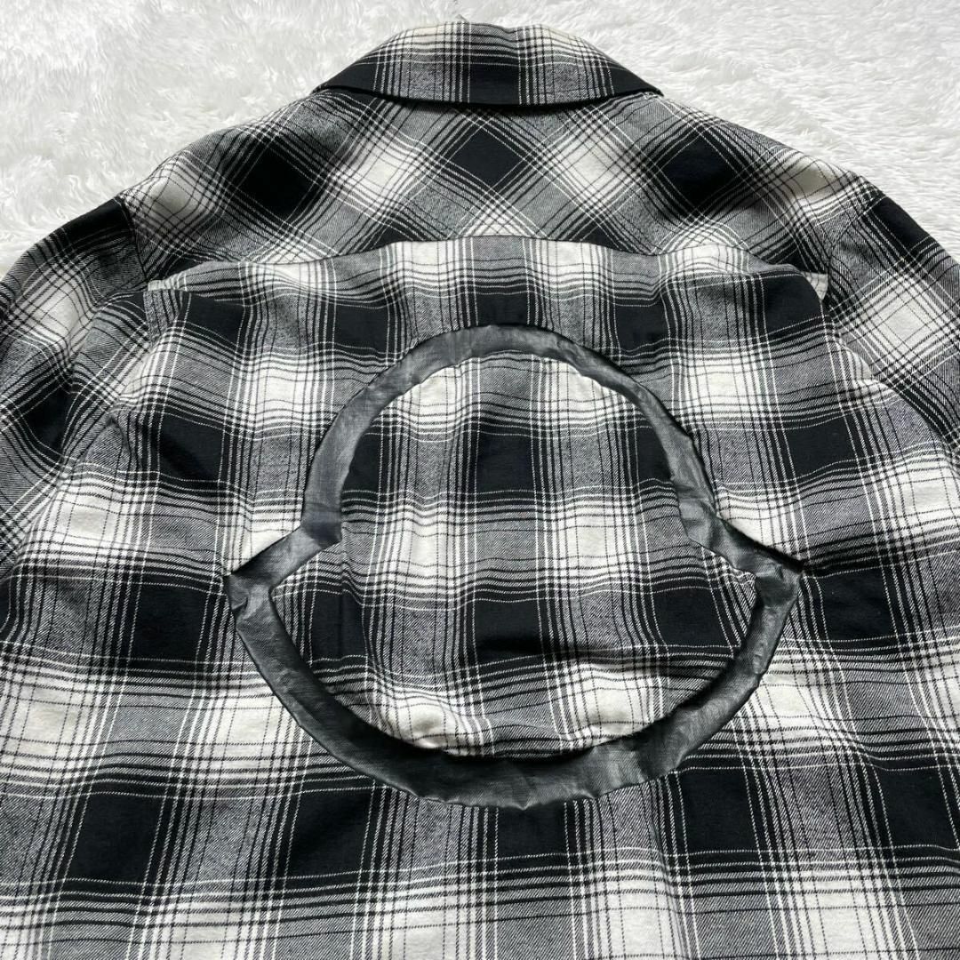 MONCLER - 【極美品】MONCLER CAMICIA ビッグロゴ フランネル MONCLER - 【極美品】MONCLER CAMICIA ビッグロゴ フランネル