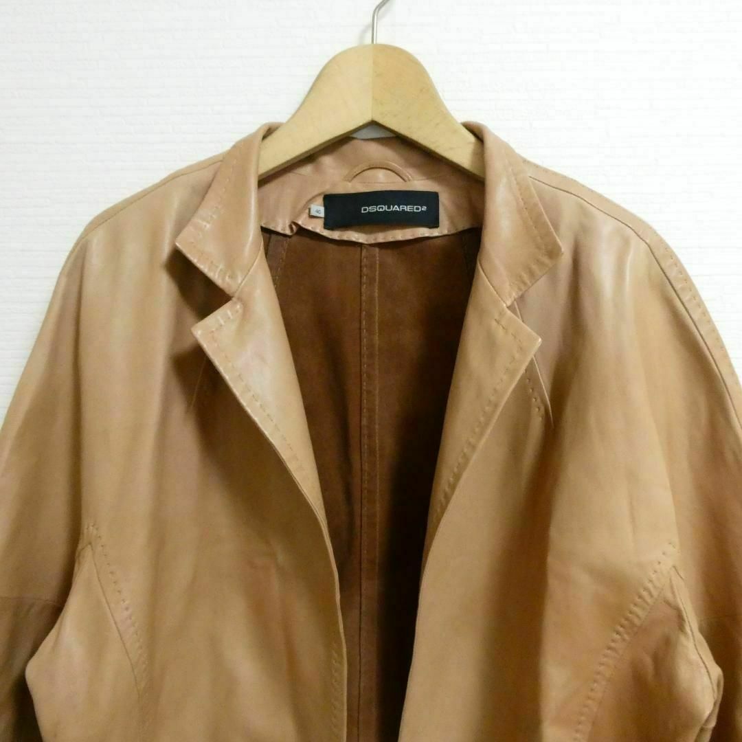 DSQUARED2 - Dsquared2 レザー 本革 七分袖 ボタンレス レザー DSQUARED2 - Dsquared2 レザー 本革 七分袖 ボタンレス レザー