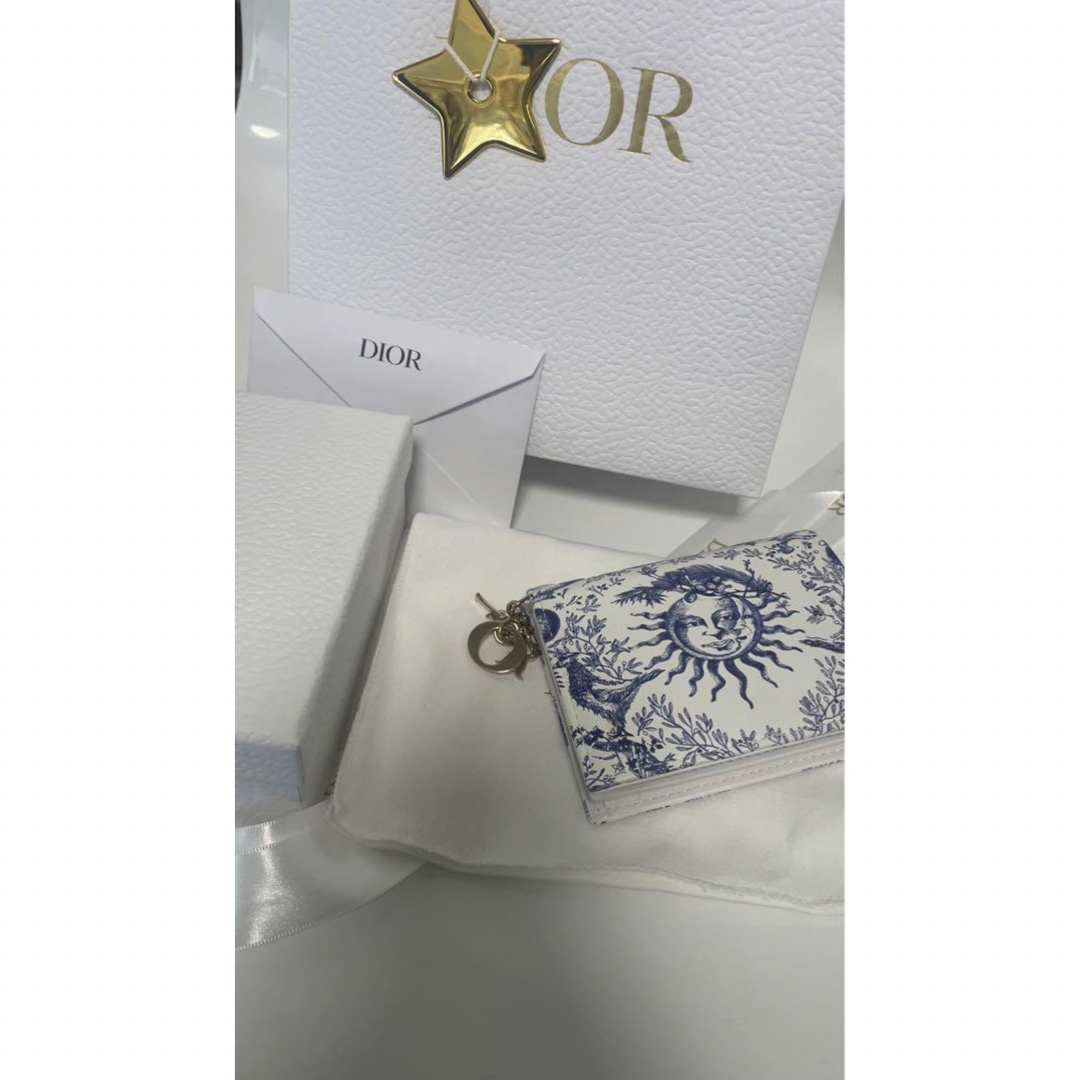 Lady Dior ウォレットミニ トワル ドゥ ジュイ ソレイユカーフスキン Lady Dior ウォレットミニ トワル ドゥ ジュイ ソレイユカーフスキン