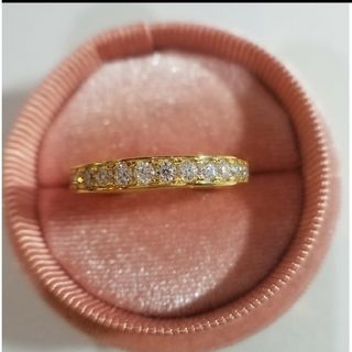 K18✨花モチーフリング◯あこや真珠7.2㎜✨ダイヤ0.03ct付き K18✨花モチーフリング◯あこや真珠7.2㎜✨ダイヤ0.03ct付き