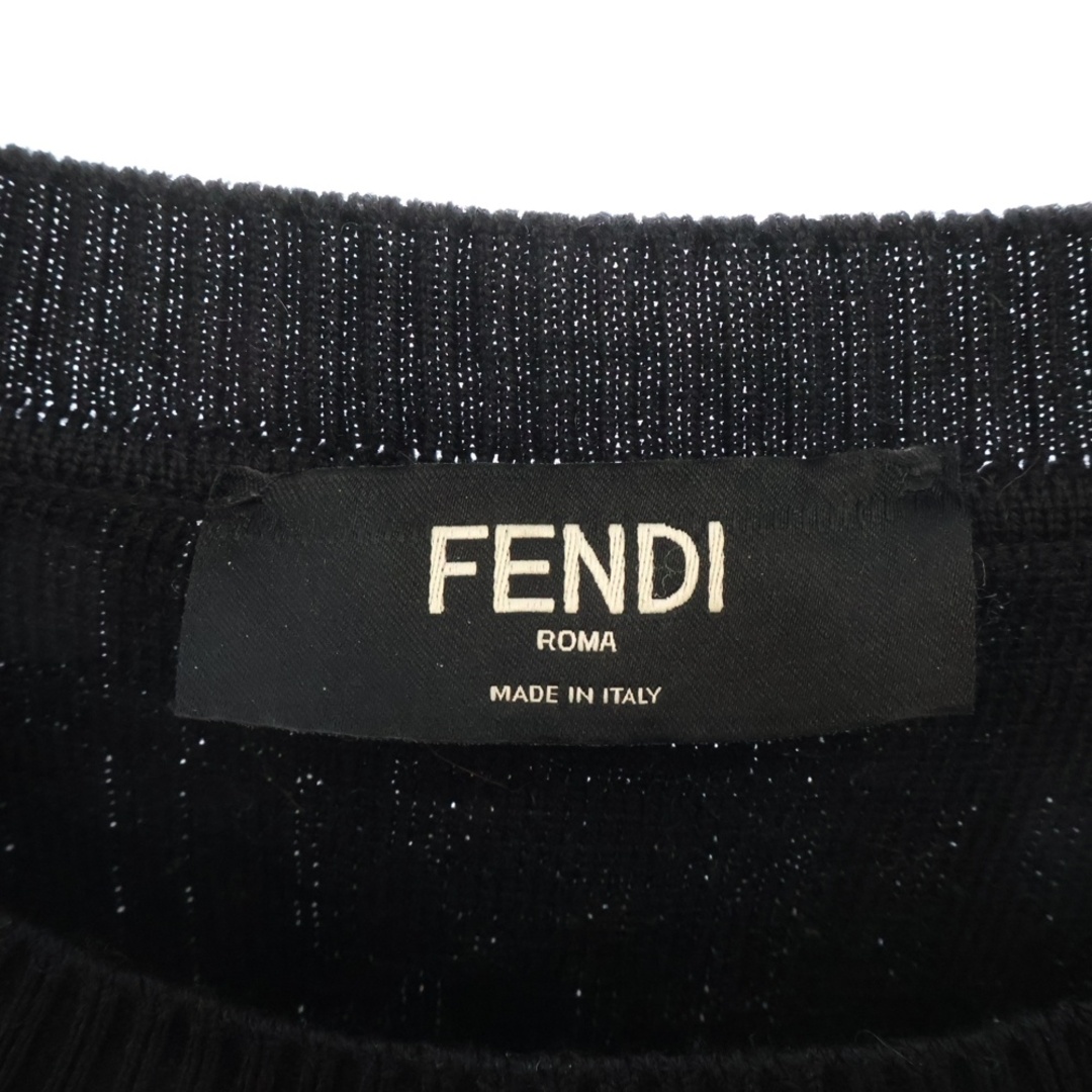 FENDI - FENDI フェンディ ズッカ柄 クルーネックニット FZX009 FENDI - FENDI フェンディ ズッカ柄 クルーネックニット FZX009