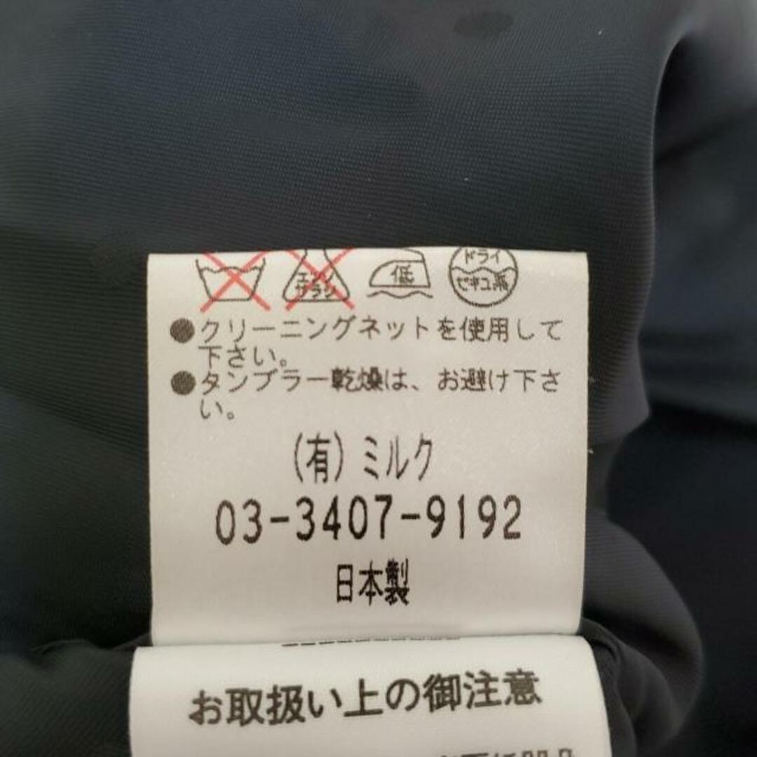 MILK - MILK(ミルク) コート レディース美品 - 黒×ライトグレー MILK - MILK(ミルク) コート レディース美品 - 黒×ライトグレー