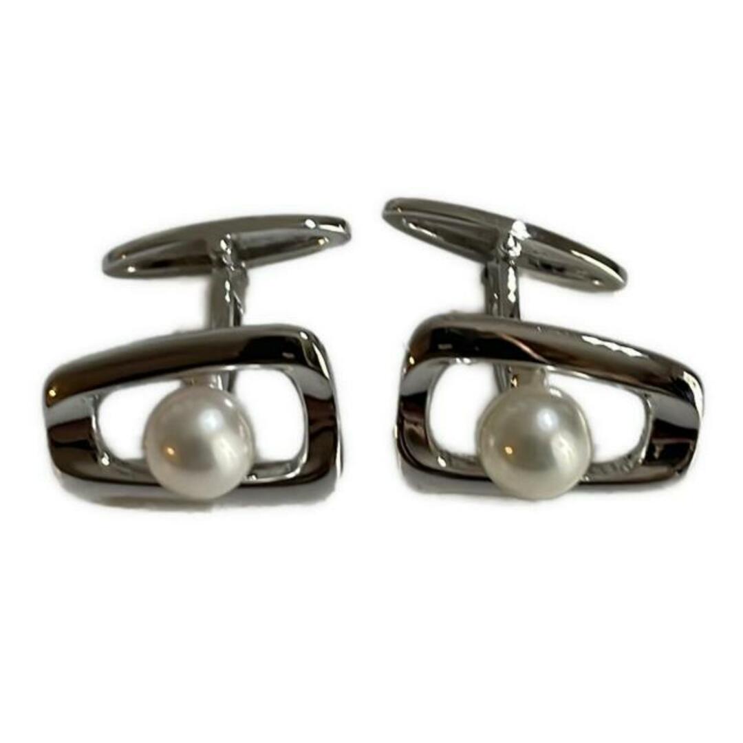 MIKIMOTO - mikimoto(ミキモト) カフス美品 - シルバー×パールの MIKIMOTO - mikimoto(ミキモト) カフス美品 - シルバー×パールの