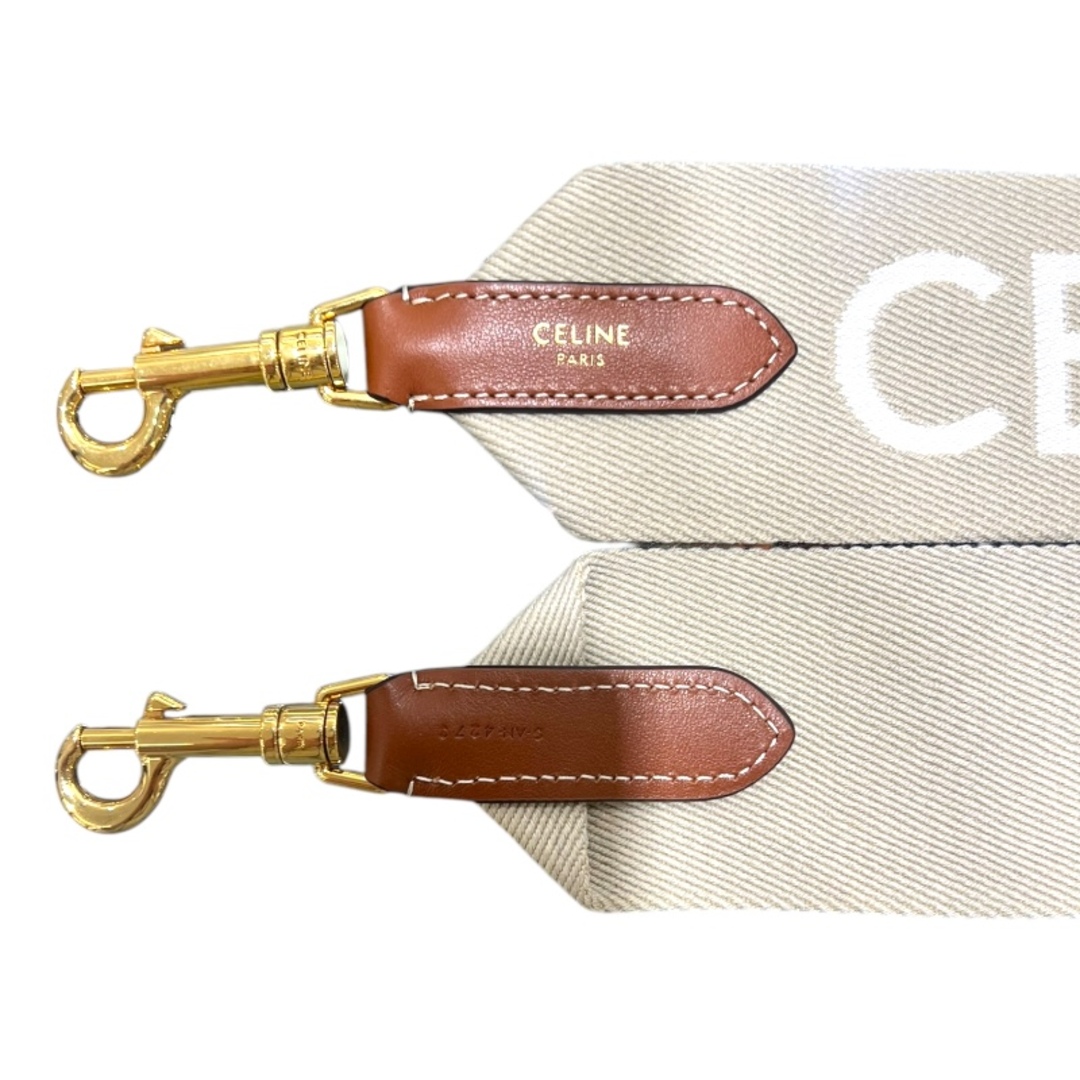 CELINE - セリーヌ CELINE ジャガードロングストラップ ベージュ CELINE - セリーヌ CELINE ジャガードロングストラップ ベージュ
