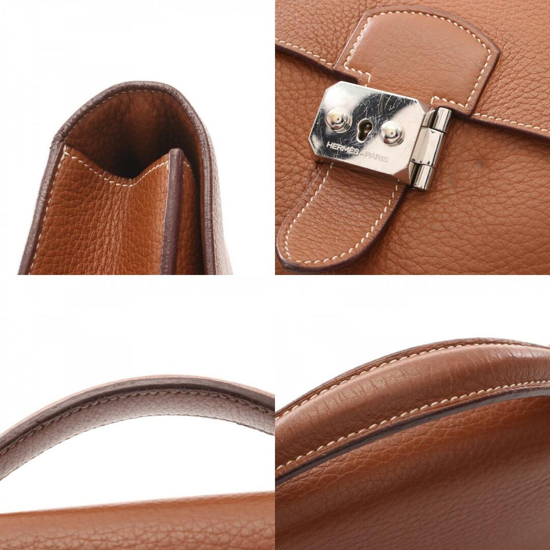 HERMES - エルメス サックアデペッシュ27 ゴールド ビジネス HERMES - エルメス サックアデペッシュ27 ゴールド ビジネス