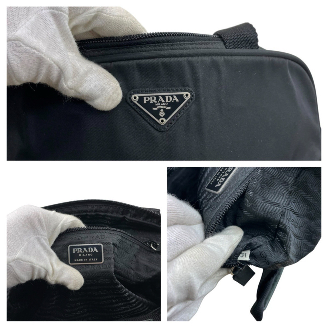 PRADA - ✨良品 PRADA プラダ トートバッグ ブラック ナイロン PRADA - ✨良品 PRADA プラダ トートバッグ ブラック ナイロン