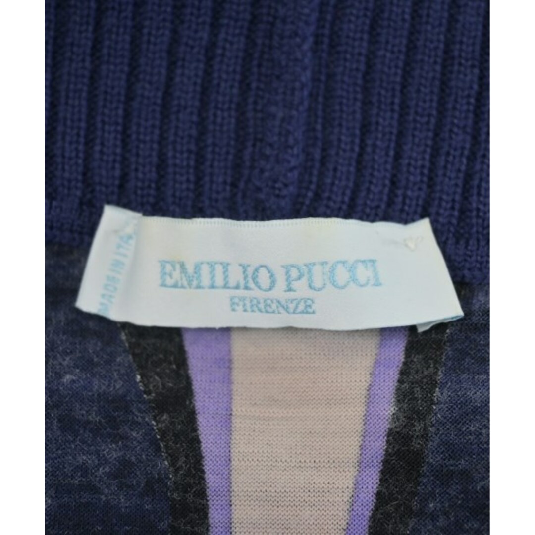 EMILIO PUCCI - EMILIO PUCCI ワンピース 42(M位) 紺xピンクx黒 EMILIO PUCCI - EMILIO PUCCI ワンピース 42(M位) 紺xピンクx黒