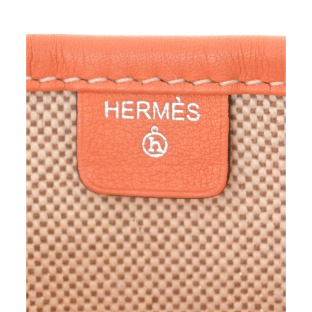 HERMES - HERMES エルメス ポーチ - オレンジ 【古着】【中古 HERMES - HERMES エルメス ポーチ - オレンジ 【古着】【中古