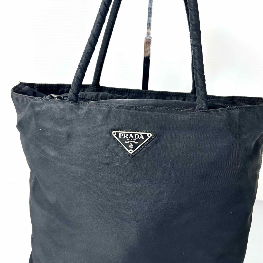 PRADA - PRADA プラダ トートバッグ 三角プレート 白タグ PRADA - PRADA プラダ トートバッグ 三角プレート 白タグ