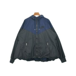 sacai - sacai サカイ マウンテンパーカー L 黒x紺 【古着 sacai - sacai サカイ マウンテンパーカー L 黒x紺 【古着