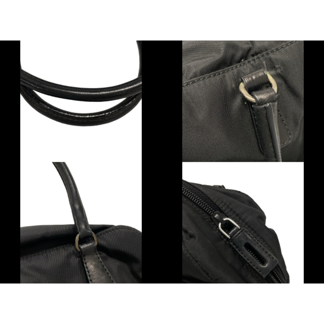 PRADA - PRADA(プラダ) ハンドバッグ トライアングルロゴ 黒 PRADA - PRADA(プラダ) ハンドバッグ トライアングルロゴ 黒