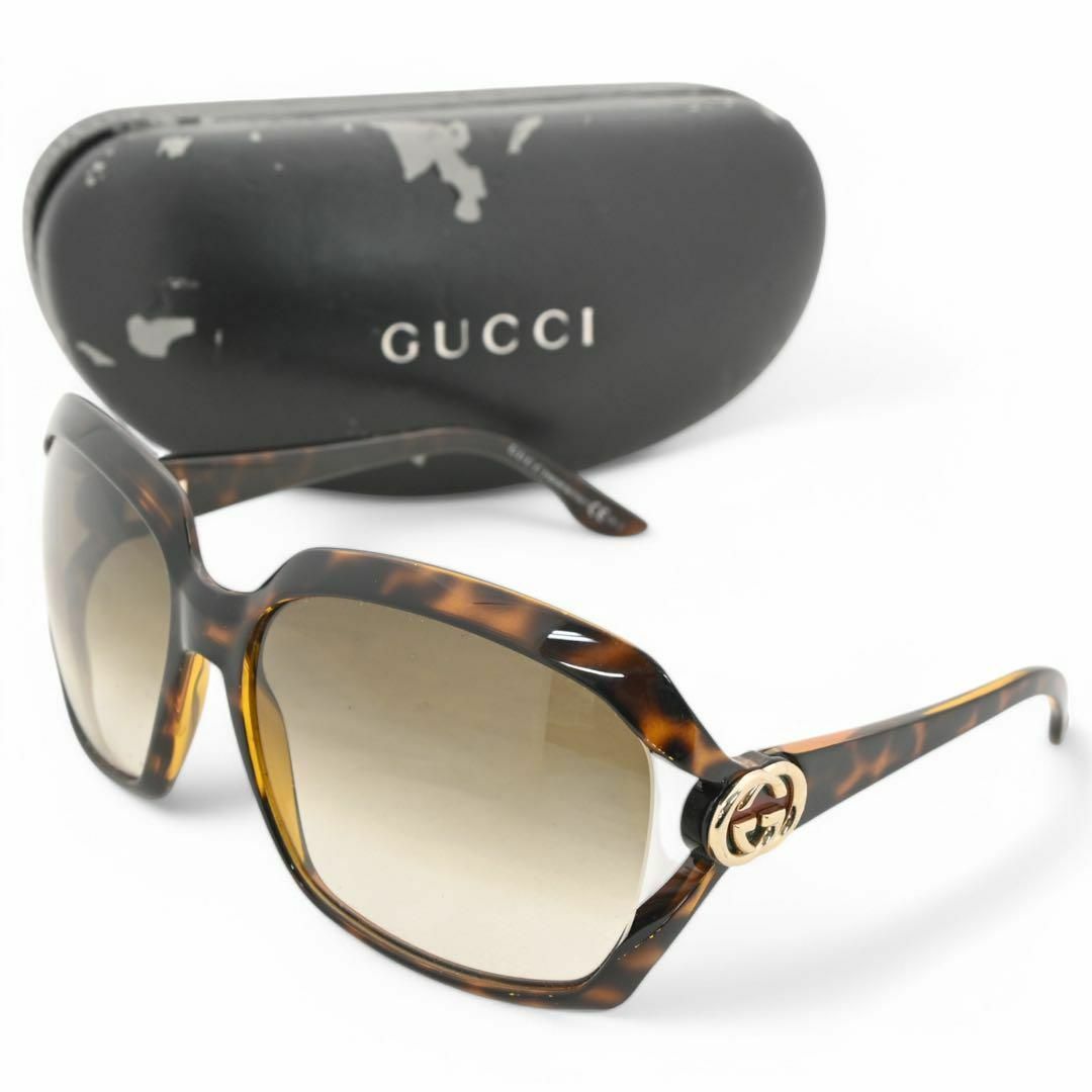 GUCCI - グッチ サングラス GGロゴ べっ甲柄 Bランク gu5907csの GUCCI - グッチ サングラス GGロゴ べっ甲柄 Bランク gu5907csの