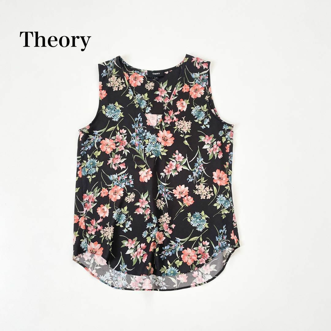 Theory - セオリー フラワープリントVネックブラウスの通販 by Theory - セオリー フラワープリントVネックブラウスの通販 by