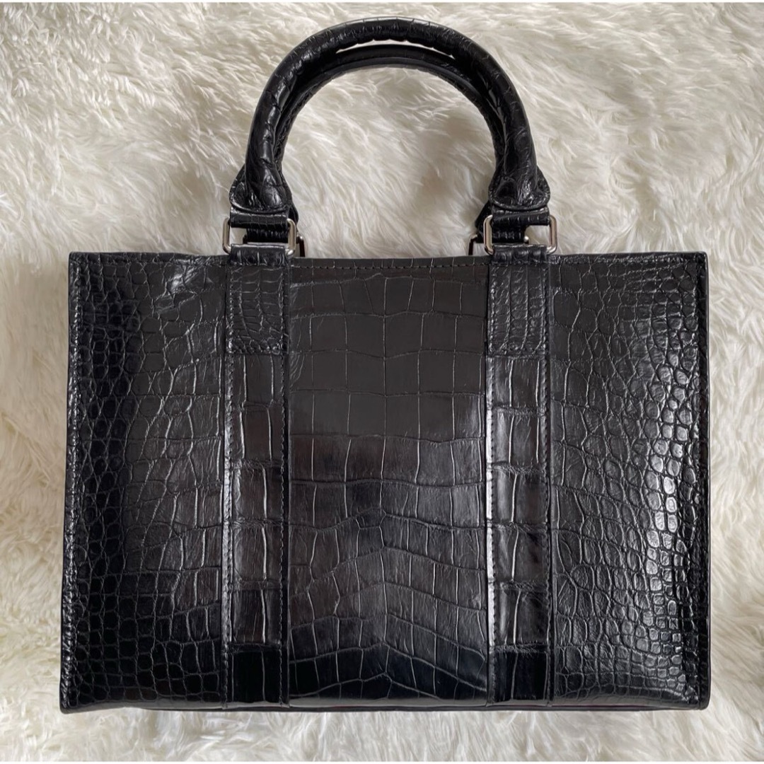 クロコダイル トートバッグ 2way ビッグサイズ ショルダーバッグ クロコダイル トートバッグ 2way ビッグサイズ ショルダーバッグ