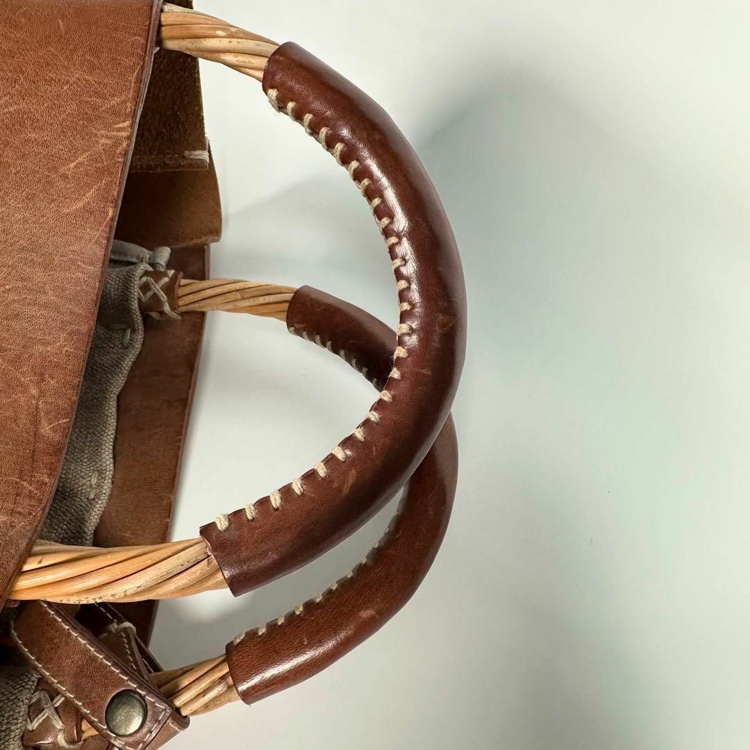 ebagos エバゴス かごバッグ トートバッグ レザー 本革 ストロー ebagos エバゴス かごバッグ トートバッグ レザー 本革 ストロー