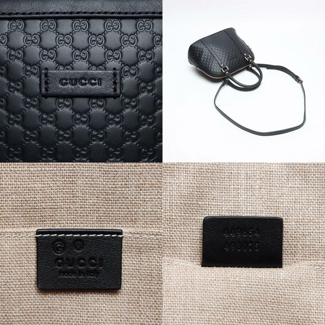 GUCCI - グッチ GUCCI マイクロ GG シマ レザー 2way ショルダー GUCCI - グッチ GUCCI マイクロ GG シマ レザー 2way ショルダー