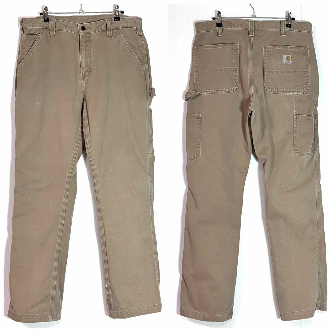 carhartt - カーハート W34L32 ベージュ コットンツイル carhartt - カーハート W34L32 ベージュ コットンツイル
