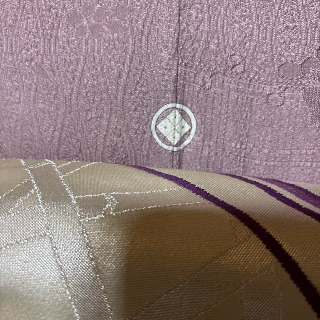 正絹縮緬蘇州刺繍訪問着フルセット4点 美品着物+正絹名古屋帯+ 正絹縮緬蘇州刺繍訪問着フルセット4点 美品着物+正絹名古屋帯+