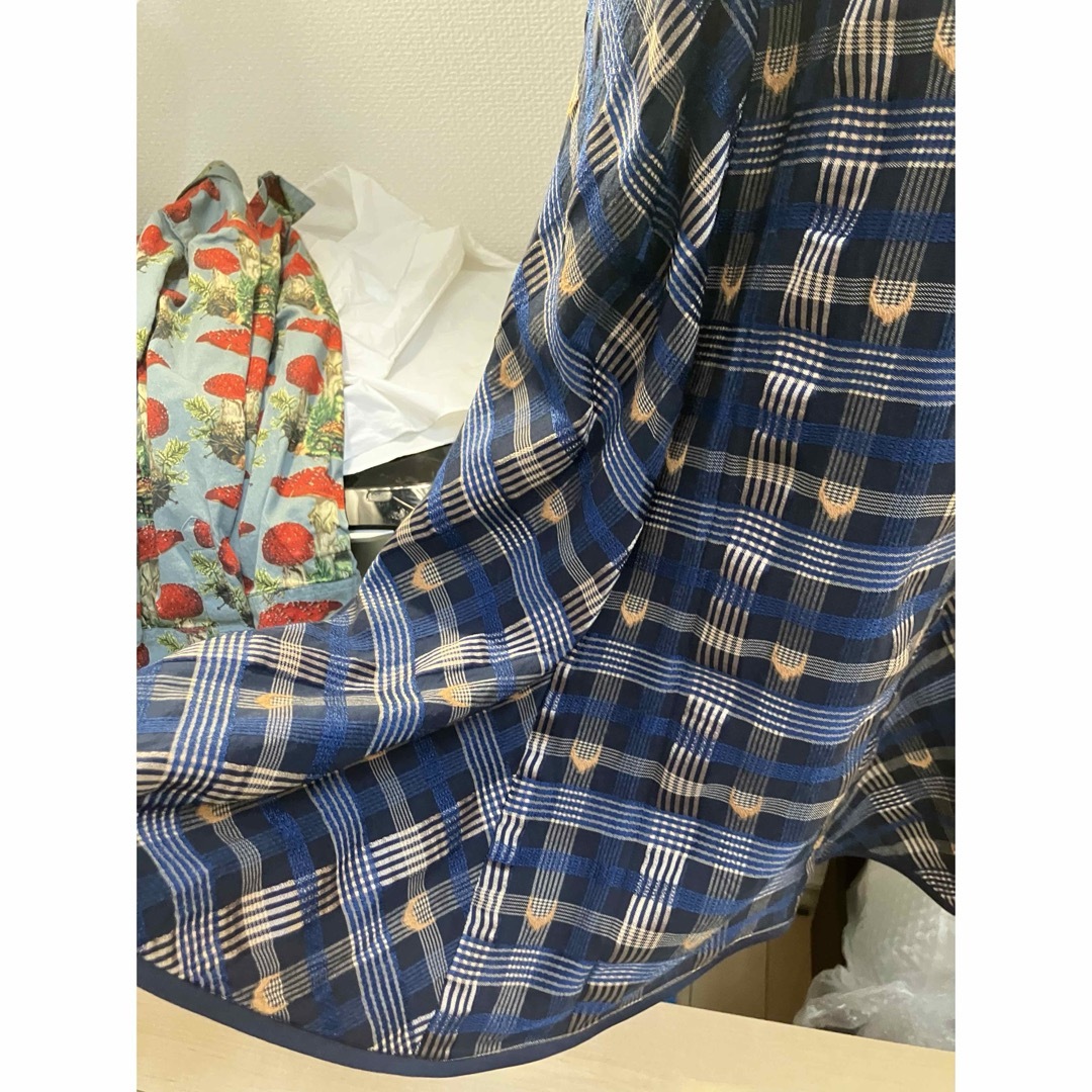 mame - Mame Kurogouchi KASURI PLAID ONE-PIECEの通販 by shop mame - Mame Kurogouchi KASURI PLAID ONE-PIECEの通販 by shop