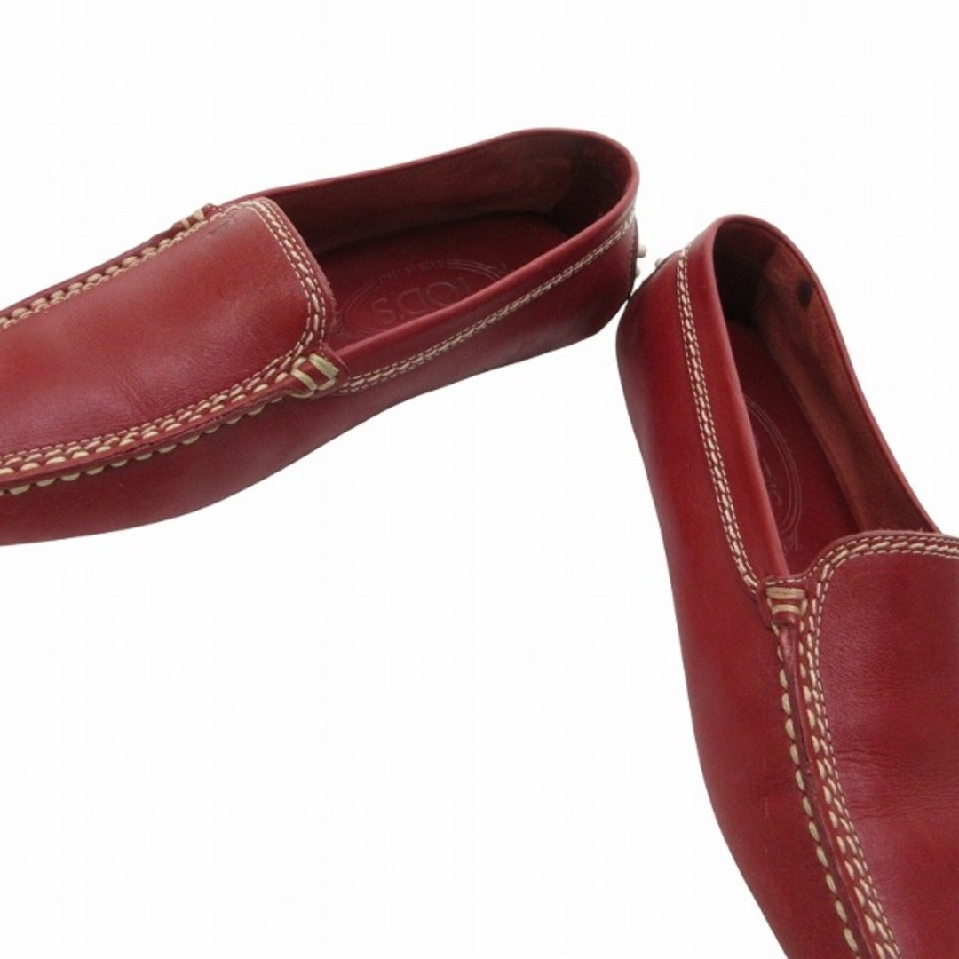 TOD'S - トッズ TOD'S ドライビングシューズ ローファー 赤 約23 TOD'S - トッズ TOD'S ドライビングシューズ ローファー 赤 約23