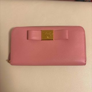 PRADA - 美品✨PRADAプラダ 折財布 二つ折り サフィアーノ L字 PRADA - 美品✨PRADAプラダ 折財布 二つ折り サフィアーノ L字