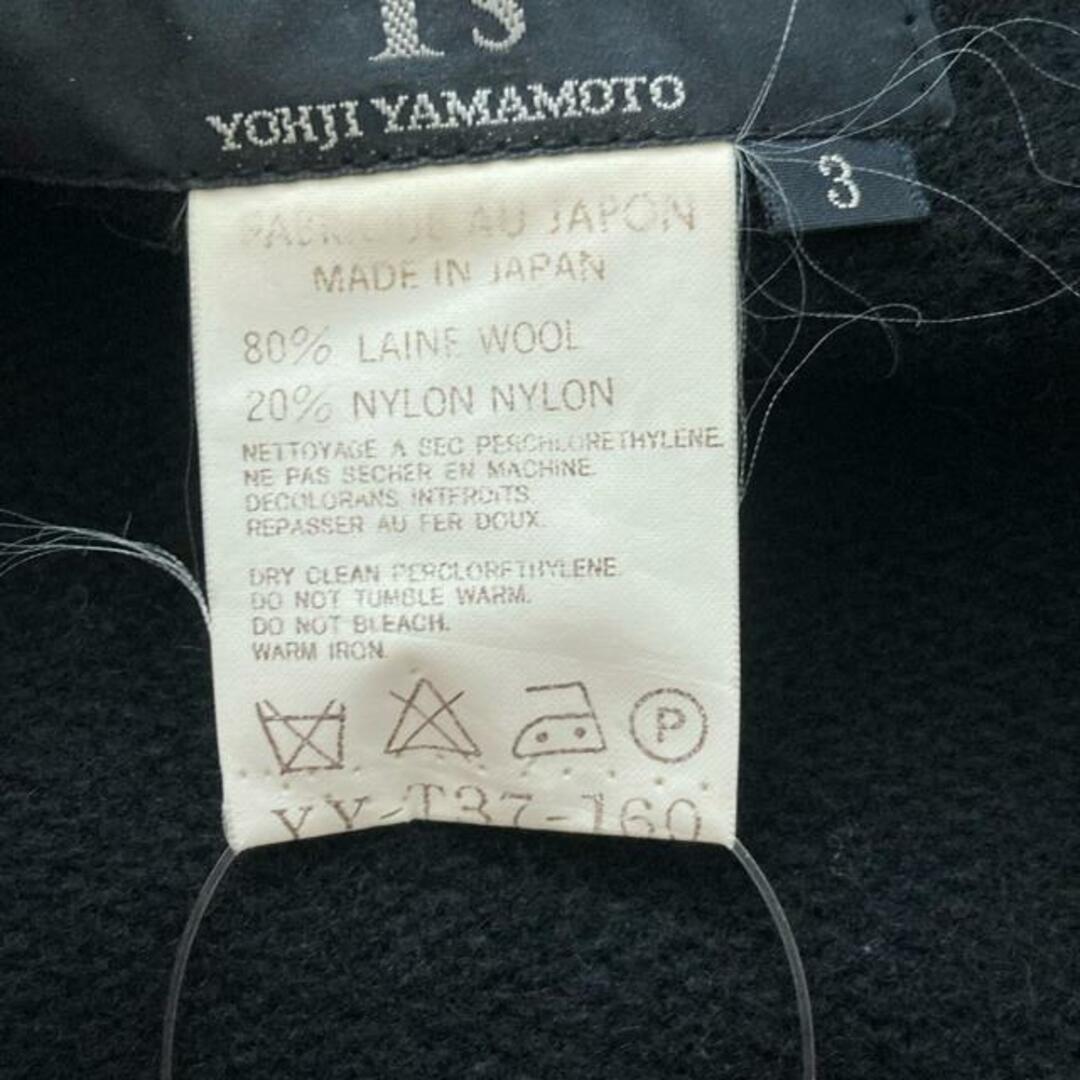 Y's - Y's(ワイズ) コート サイズ3 L レディース - 黒 長袖 Y's - Y's(ワイズ) コート サイズ3 L レディース - 黒 長袖