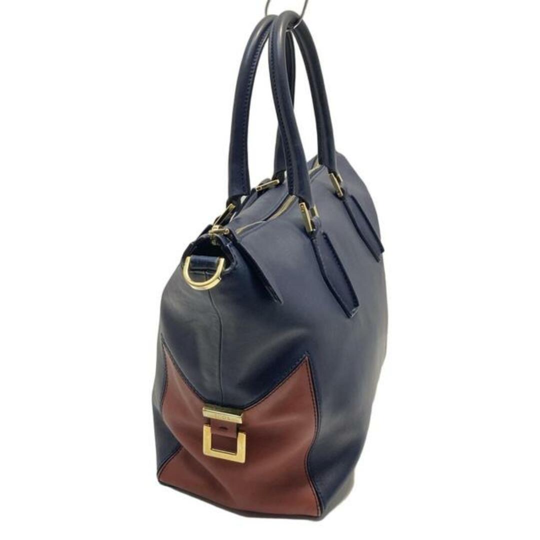 TOD'S - TOD'S(トッズ) ハンドバッグ Dバッグ ネイビー×レッド TOD'S - TOD'S(トッズ) ハンドバッグ Dバッグ ネイビー×レッド