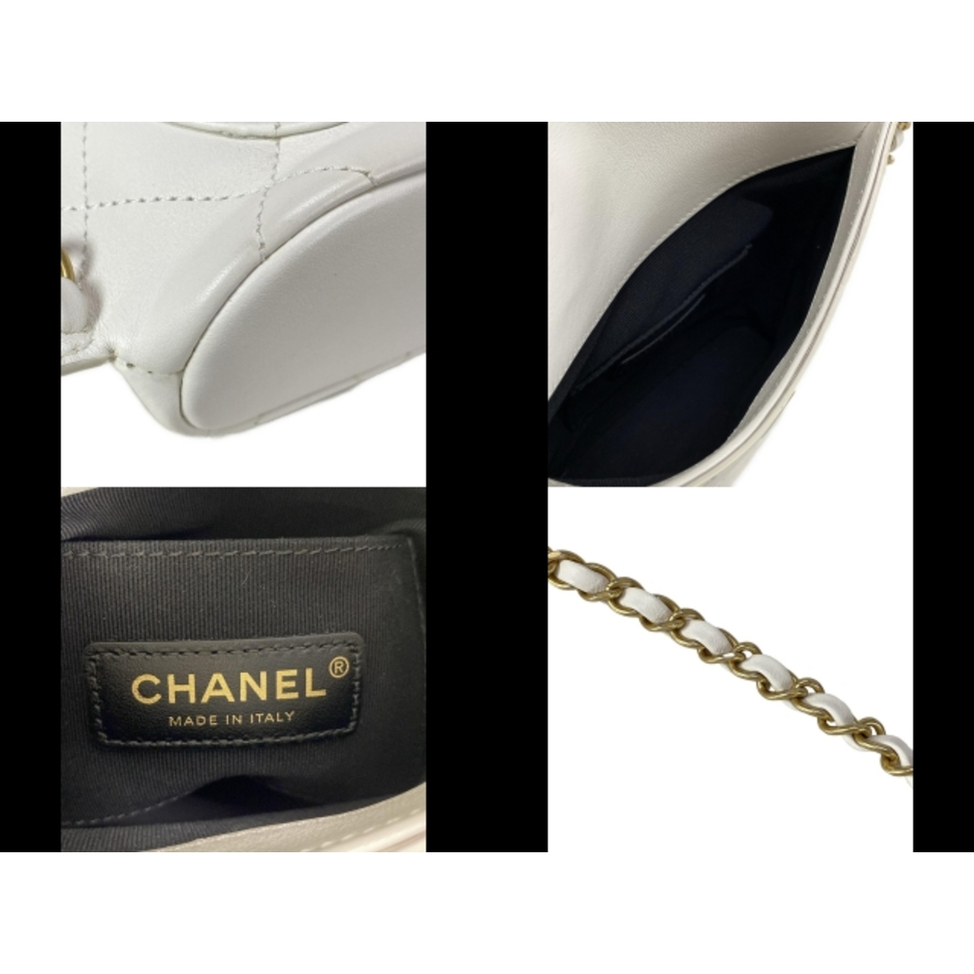 CHANEL - CHANEL(シャネル) ショルダーバッグ美品 マトラッセ 白 CHANEL - CHANEL(シャネル) ショルダーバッグ美品 マトラッセ 白