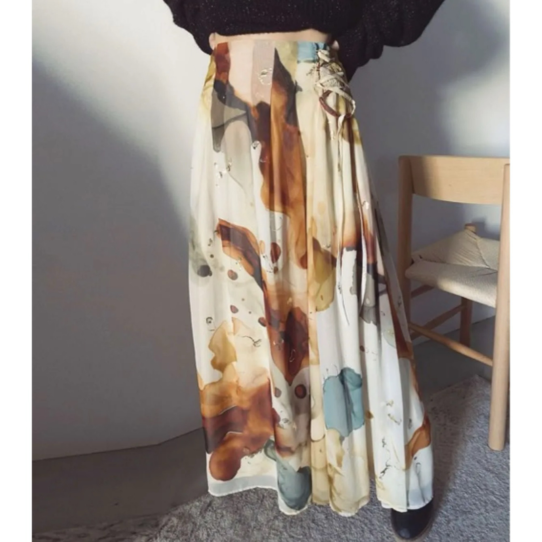 Ameri VINTAGE - AMERI UNDRESSED AMELIA INK ART SKIRTの通販 Ameri VINTAGE - AMERI UNDRESSED AMELIA INK ART SKIRTの通販