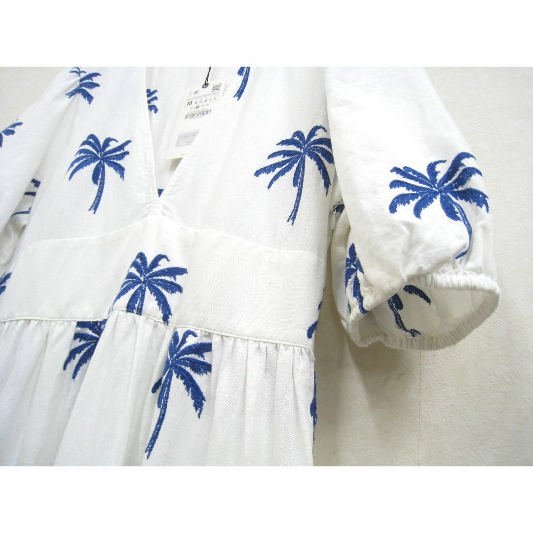 ZARA - 新品◇ZARA ヤシの木刺繍 半袖 ロング ワンピース ZARA - 新品◇ZARA ヤシの木刺繍 半袖 ロング ワンピース