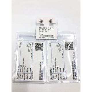 PT 0.088 ct ライトパープルピンク SI-2 ピアスの通販 by BOSS's PT 0.088 ct ライトパープルピンク SI-2 ピアスの通販 by BOSS's