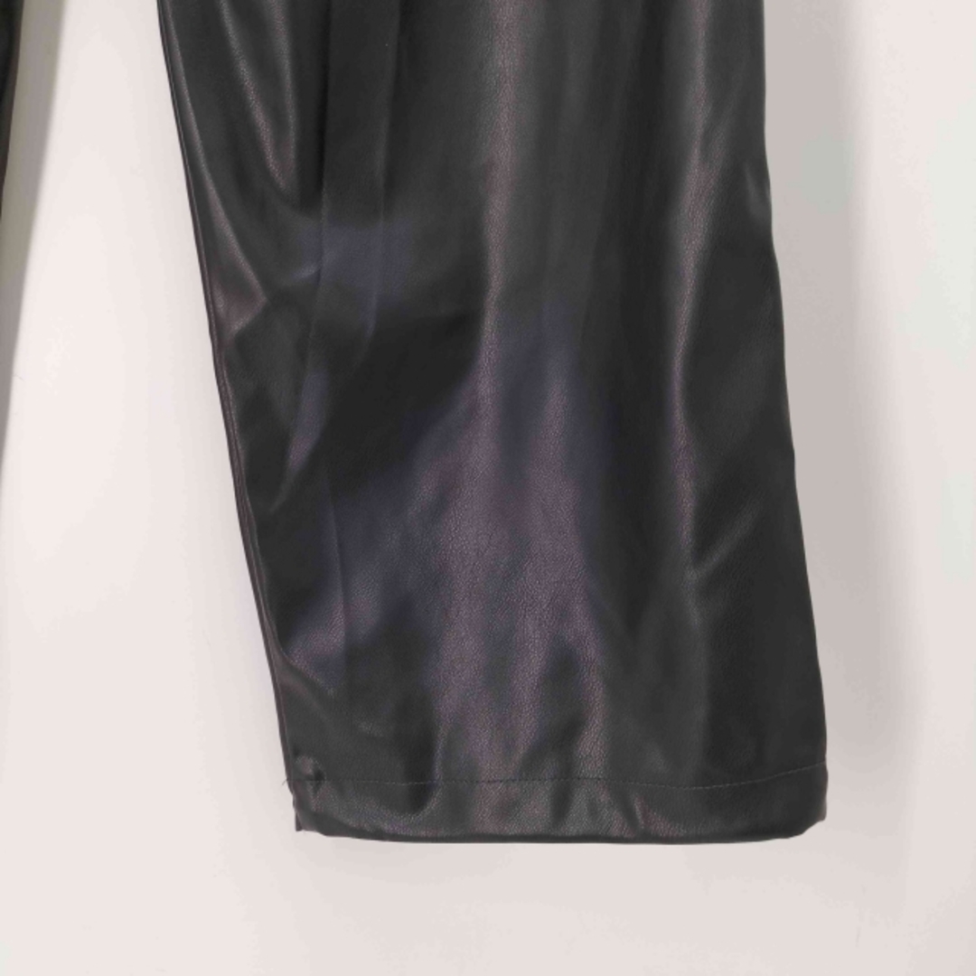 ZARA - ZARA(ザラ) 2タックフェイクレザーワイドパンツ ZARA - ZARA(ザラ) 2タックフェイクレザーワイドパンツ