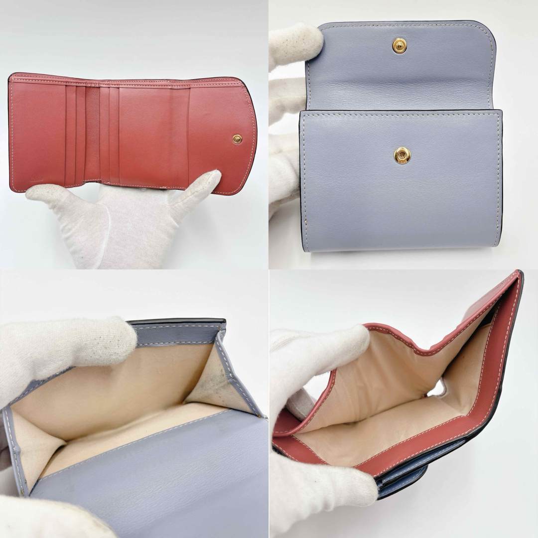 Chloe - 美品 * Chloe クロエ Cロゴ レザー 三つ折り財布 Chloe - 美品 * Chloe クロエ Cロゴ レザー 三つ折り財布