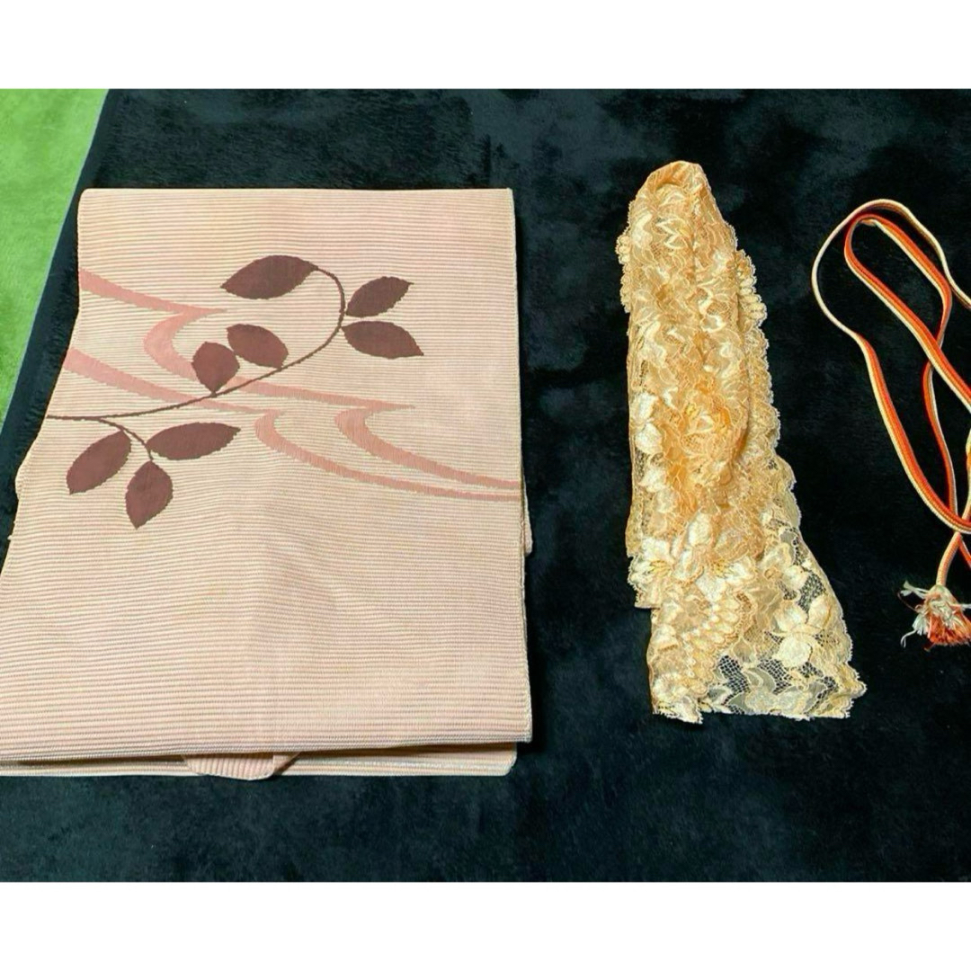 夏大島紬小紋フルセット4点 美品紗紬着物+正絹羅名古屋帯+ 夏大島紬小紋フルセット4点 美品紗紬着物+正絹羅名古屋帯+