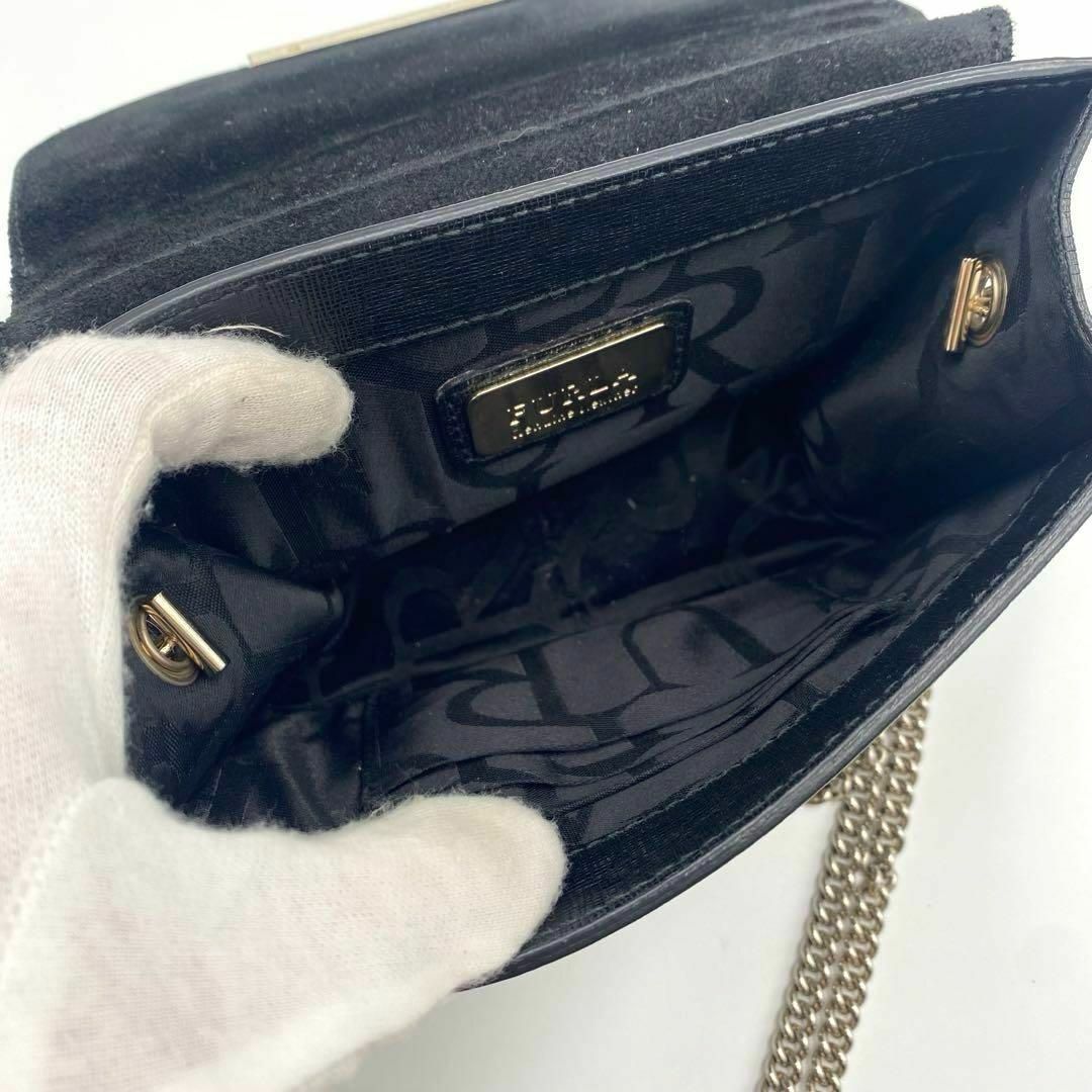 FURLA - FURLA メトロポリス ショルダーバッグ チェーン レザー FURLA - FURLA メトロポリス ショルダーバッグ チェーン レザー