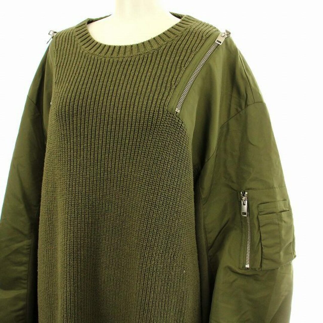 DIESEL - ディーゼル DIESEL ニットワンピース ミリタリー 長袖 DIESEL - ディーゼル DIESEL ニットワンピース ミリタリー 長袖