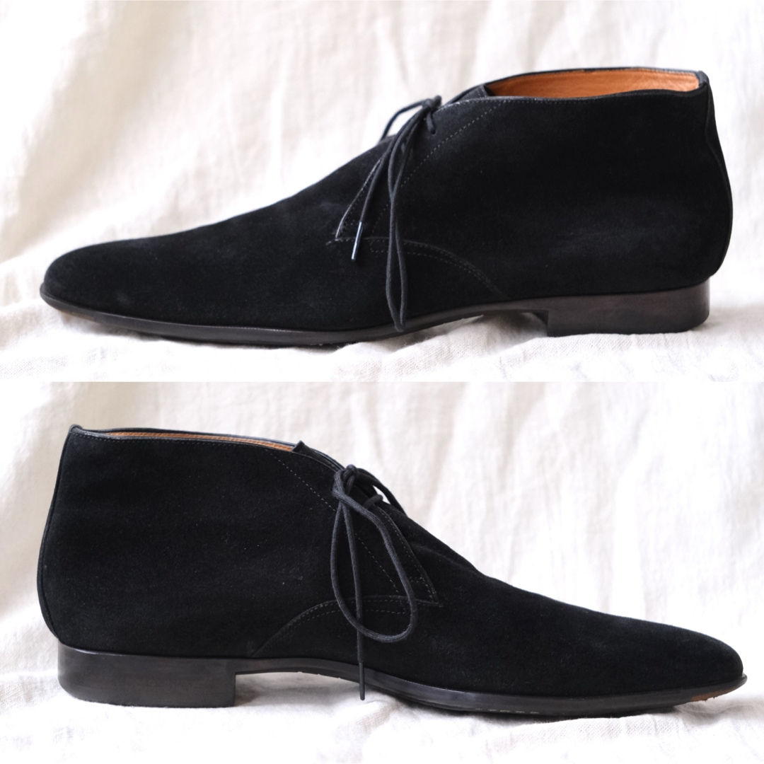 Santoni - Santoniサントーニ スウェードチャッカブーツ黒9Fの Santoni - Santoniサントーニ スウェードチャッカブーツ黒9Fの