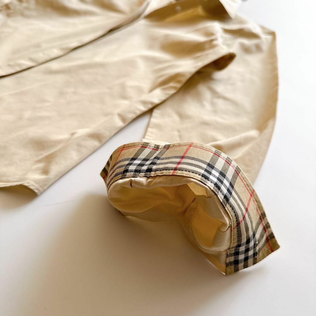 BURBERRY - バーバリー 比翼ボタン 長袖ブラウス ノバチェック BURBERRY - バーバリー 比翼ボタン 長袖ブラウス ノバチェック