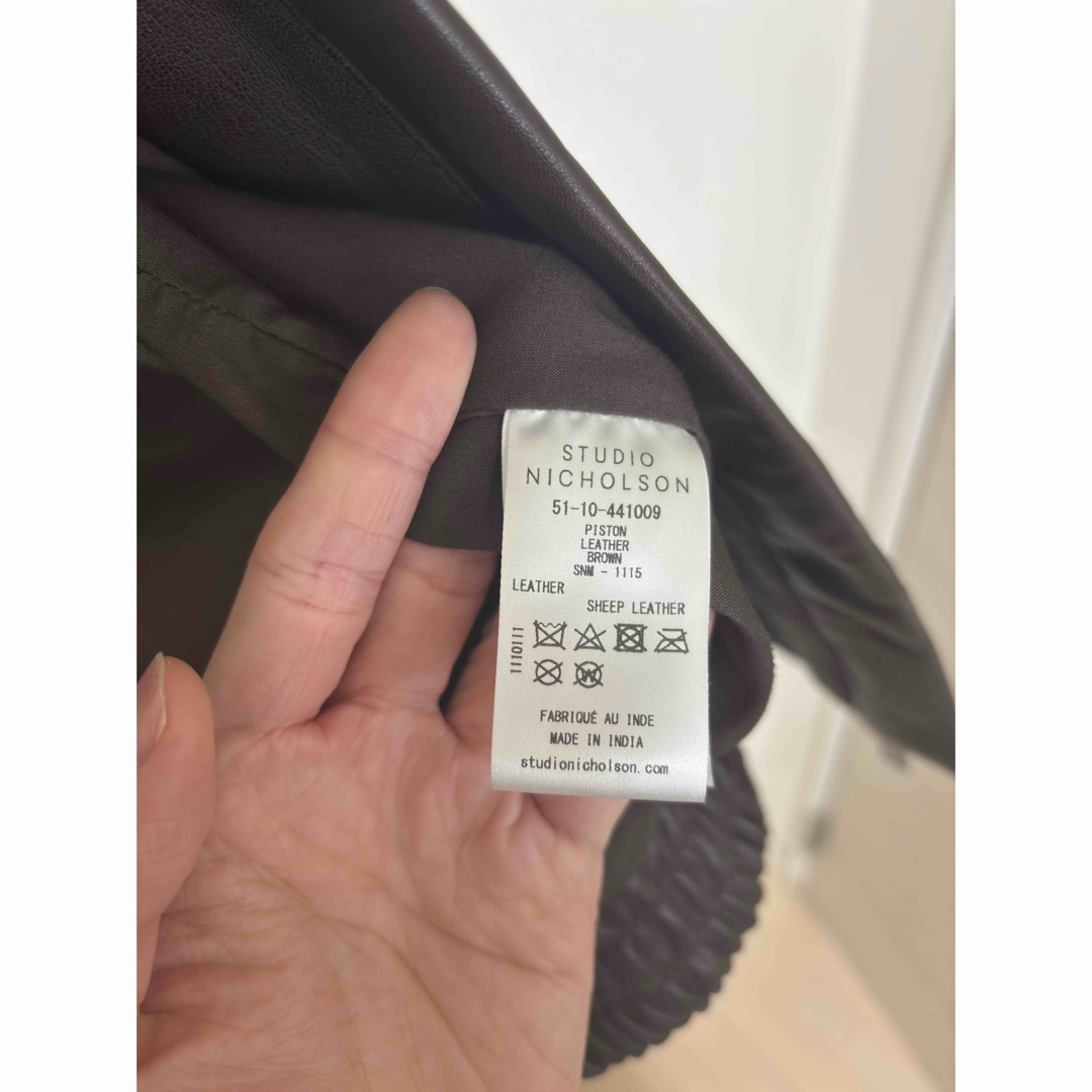 STUDIO NICHOLSON - 極美品 Studio Nicholson レザージャケット STUDIO NICHOLSON - 極美品 Studio Nicholson レザージャケット