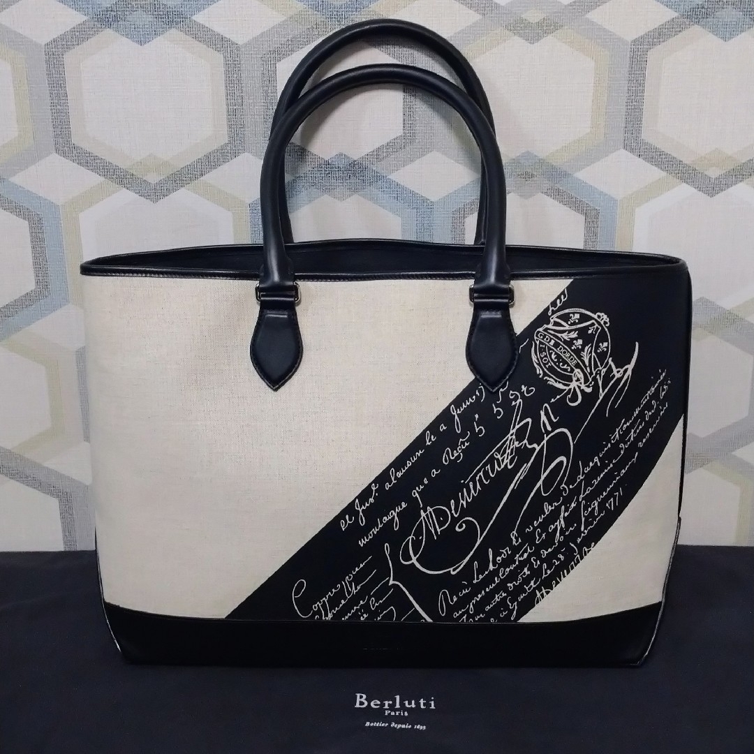 BERLUTI - ベルルッティ トゥジュール スクリット柄 サンド BERLUTI - ベルルッティ トゥジュール スクリット柄 サンド