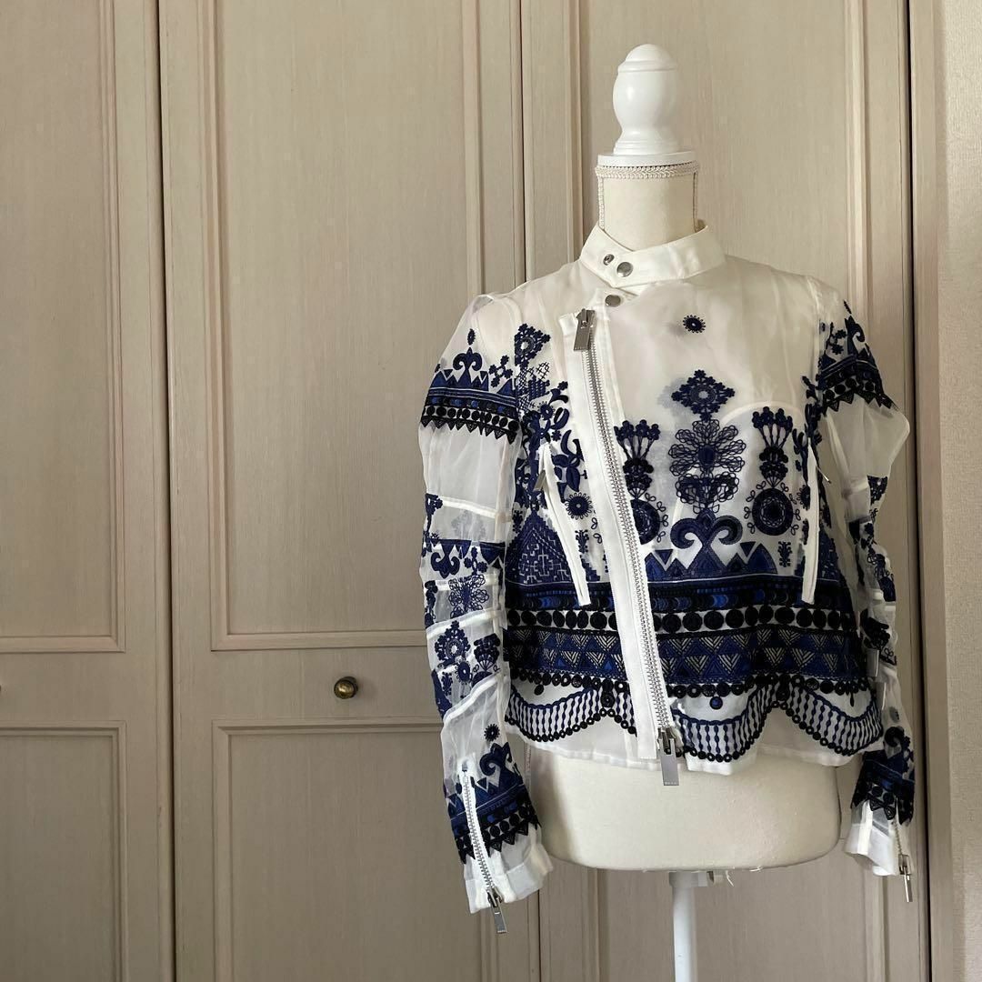 sacai - 55 sacai サカイ コート ジャケット アウター 花柄 刺繍 sacai - 55 sacai サカイ コート ジャケット アウター 花柄 刺繍