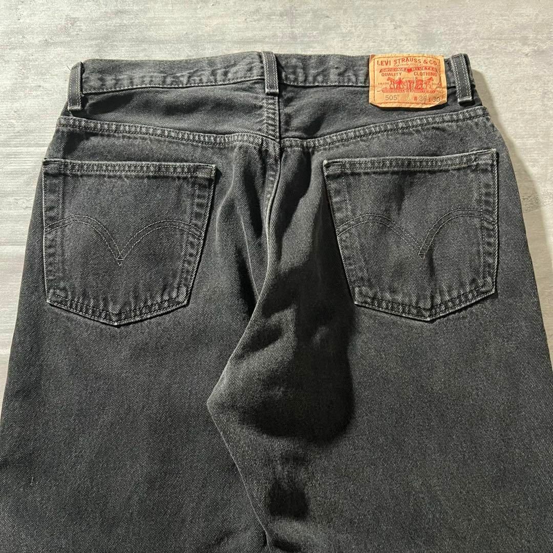Levi's - 【人気サイズ36×30、後染めブラックデニム】Levi's505 Levi's - 【人気サイズ36×30、後染めブラックデニム】Levi's505