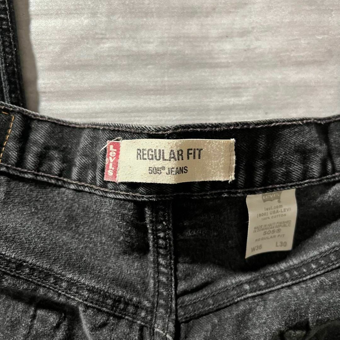 Levi's - 【人気サイズ36×30、後染めブラックデニム】Levi's505 Levi's - 【人気サイズ36×30、後染めブラックデニム】Levi's505