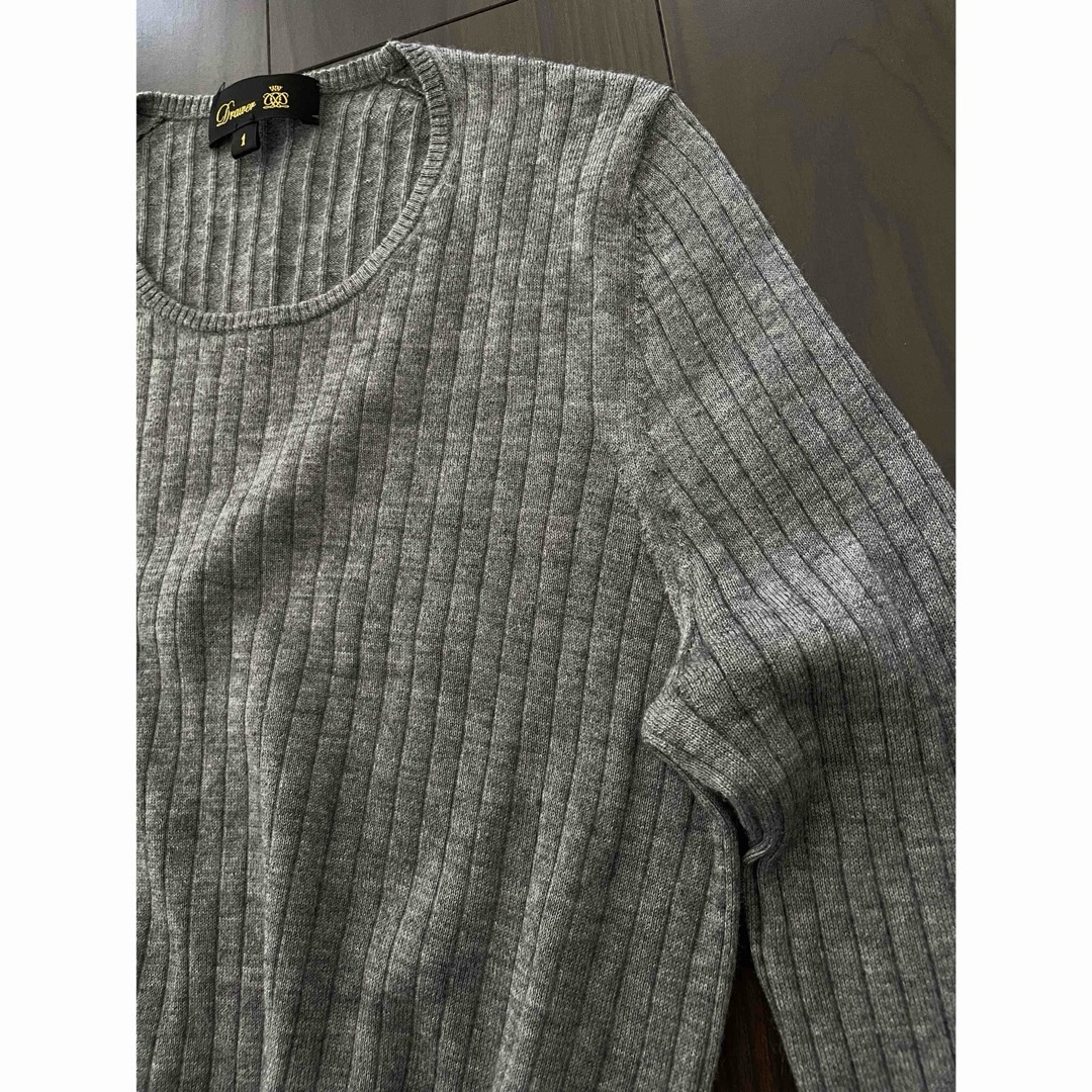 Drawer - 美品 Drawerドゥロワー 定番カシミヤシルクリブニット Drawer - 美品 Drawerドゥロワー 定番カシミヤシルクリブニット