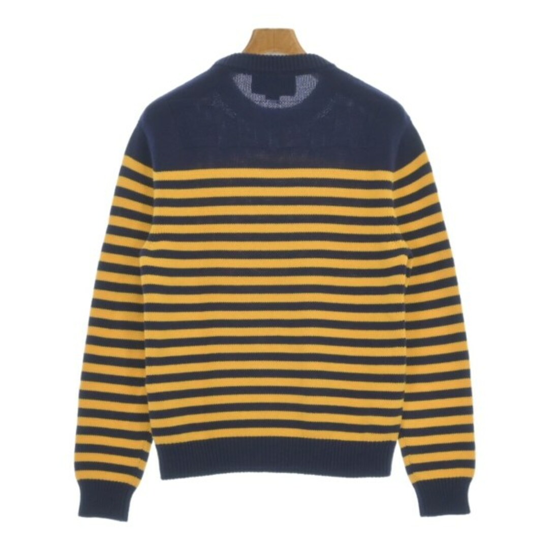 GUCCI - GUCCI グッチ ニット・セーター XS 紺x黄(ボーダー GUCCI - GUCCI グッチ ニット・セーター XS 紺x黄(ボーダー