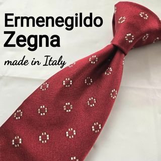 Ermenegildo Zegna - エルメネジルド ゼニア ネクタイ 赤 レッド Ermenegildo Zegna - エルメネジルド ゼニア ネクタイ 赤 レッド