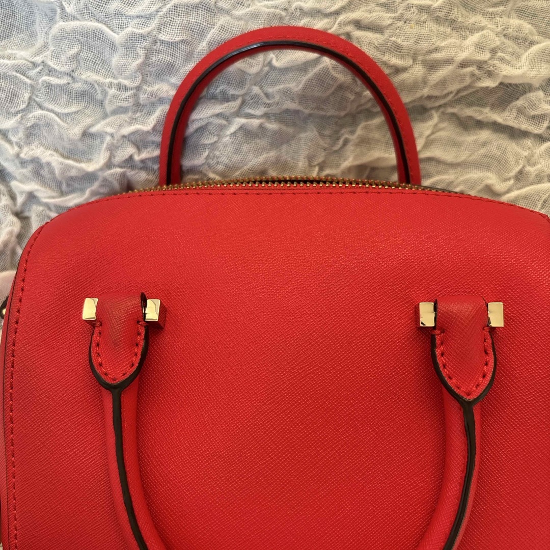 kate spade NEW YORK - ケイトスペード 赤 ボストン ショルダー kate spade NEW YORK - ケイトスペード 赤 ボストン ショルダー